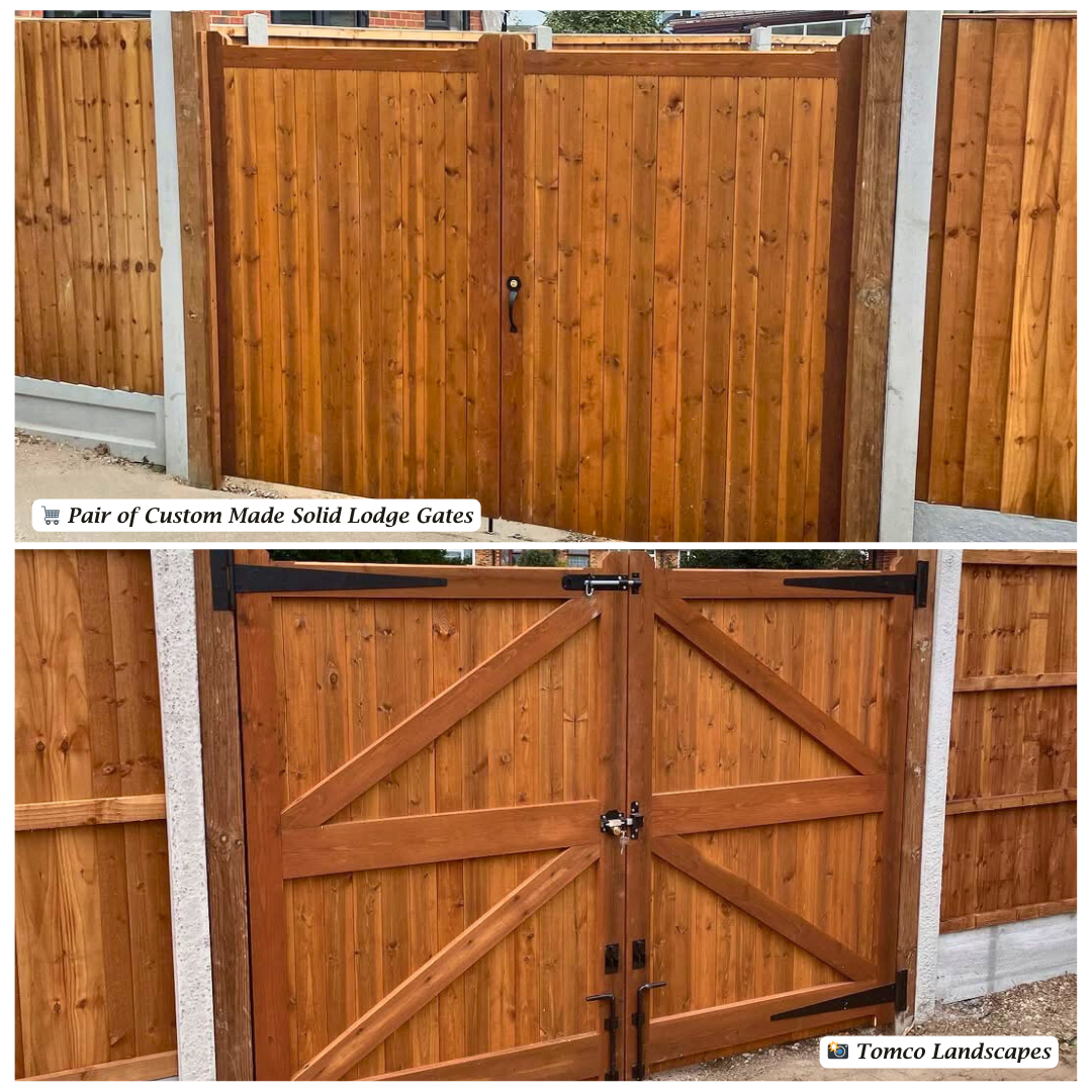 Solid Lodge Side Entrance Garden Gate – Bespoke Timber Gate ...